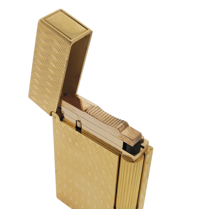 Preowned S.T. Dupont Ligne 2 Gold Peacock Feather Lighter, 016255-D1 ...