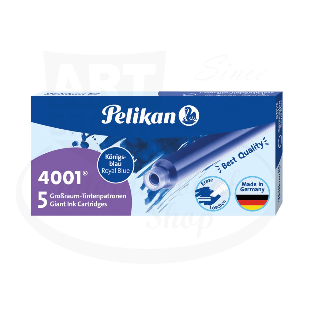 Pelikan Giant Ink Cartridges GTP/5 Ink 4001 Royal Blue – Art Brown ...