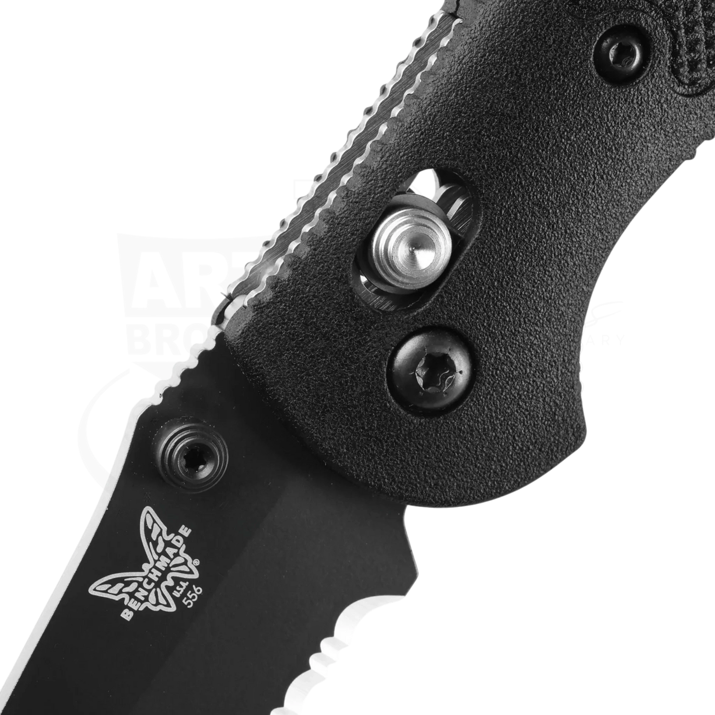Benchmade Mini Griptilian® Black Grivory® Drop-point – Art Brown