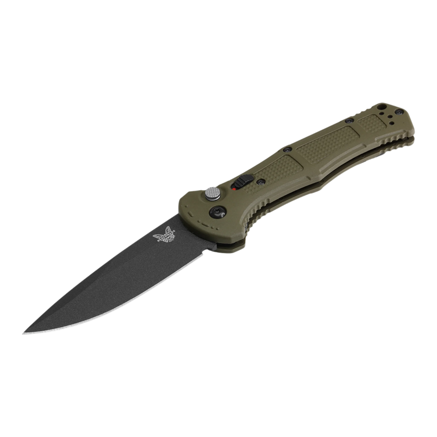 Benchmade Claymore Ranger Green Grivory® Drop Point Auto – Art Brown