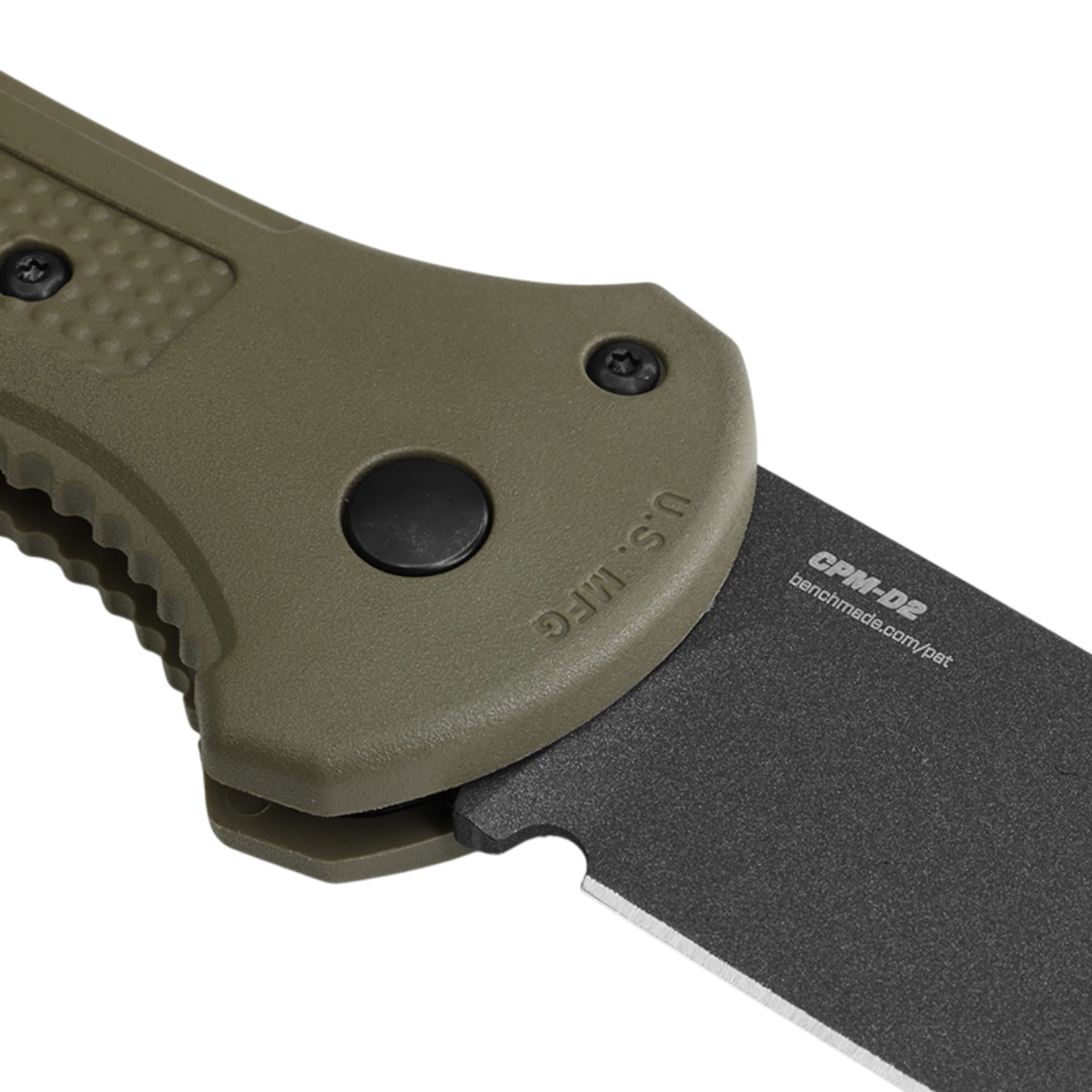 Benchmade Claymore Ranger Green Grivory® Drop Point Auto – Art Brown