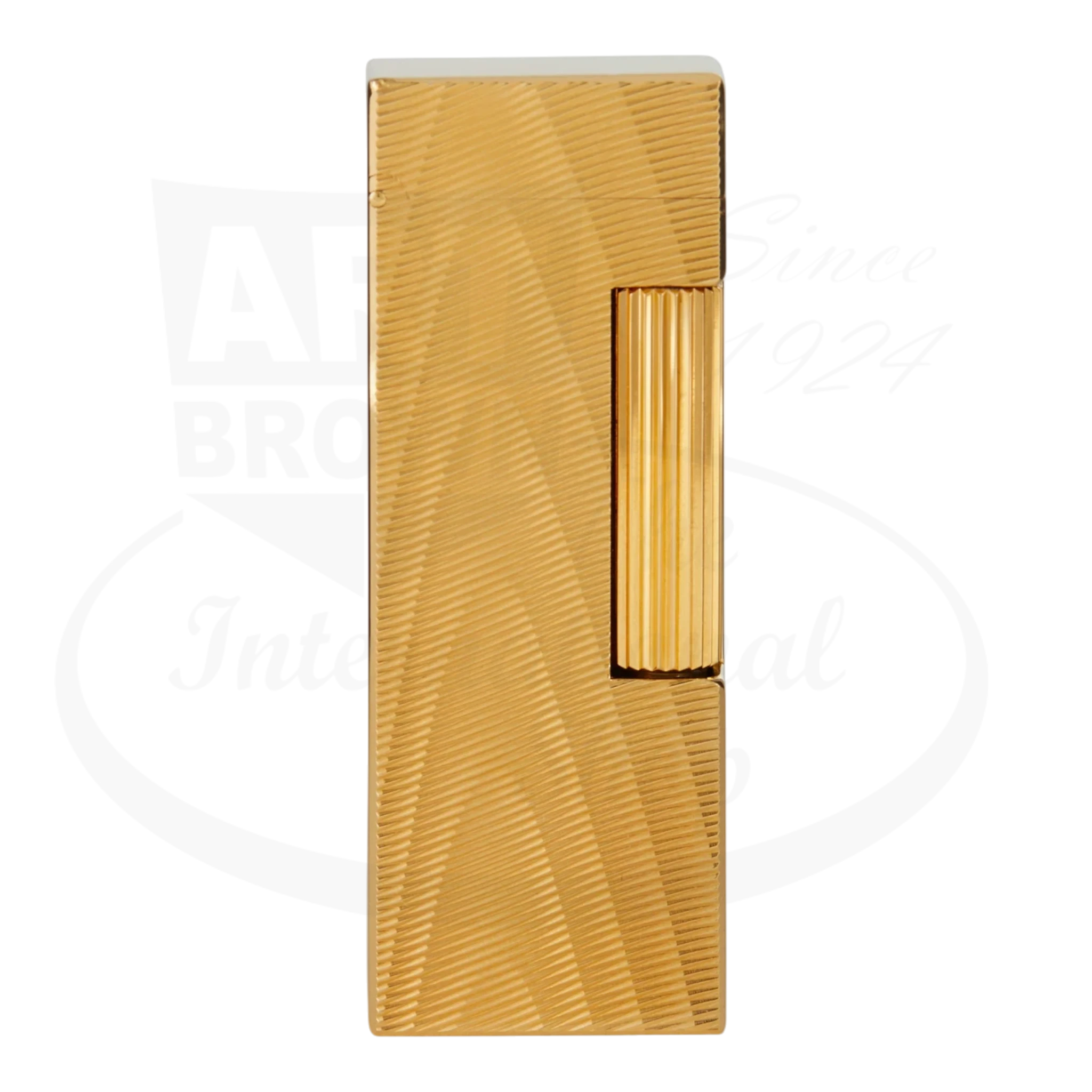 Dunhill Rollagas Gold Moire Lighter – Art Brown