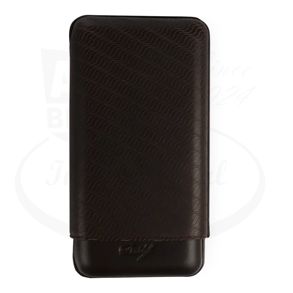 Davidoff XL-3 Enjoyment 3-Cigar Leather Case | Brown & Black – Art Brown